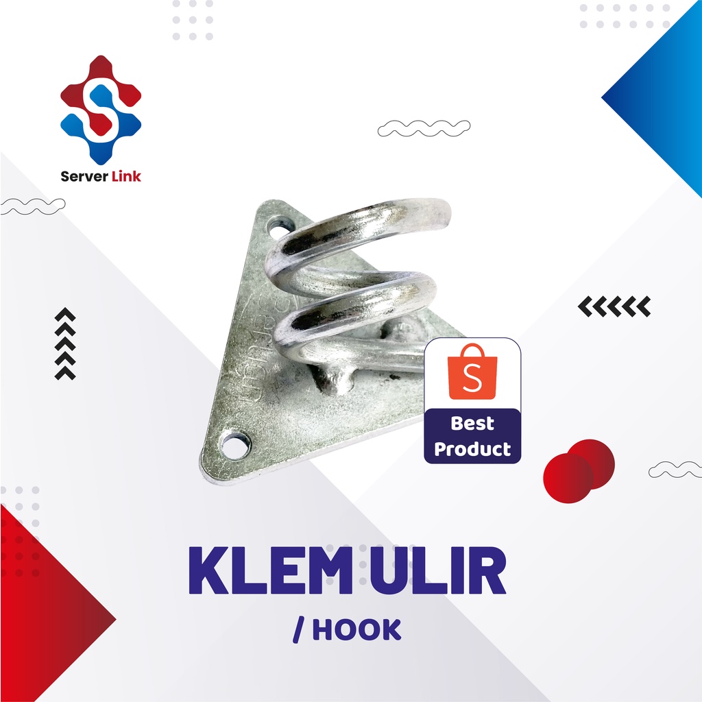 Jual Klem Clamp Hook Ulir Fiber Optic Klem Hook Hook S clamp Hook ...