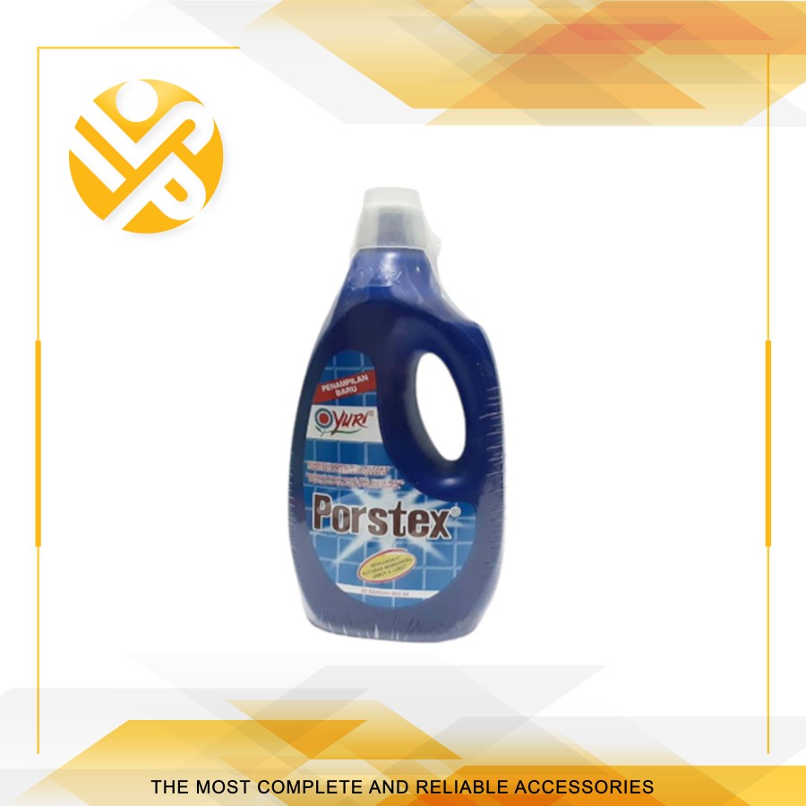 Jual Yuri Porstex Warna BIRU Botol 500 ml | Pembersih Porselen Kramik ...