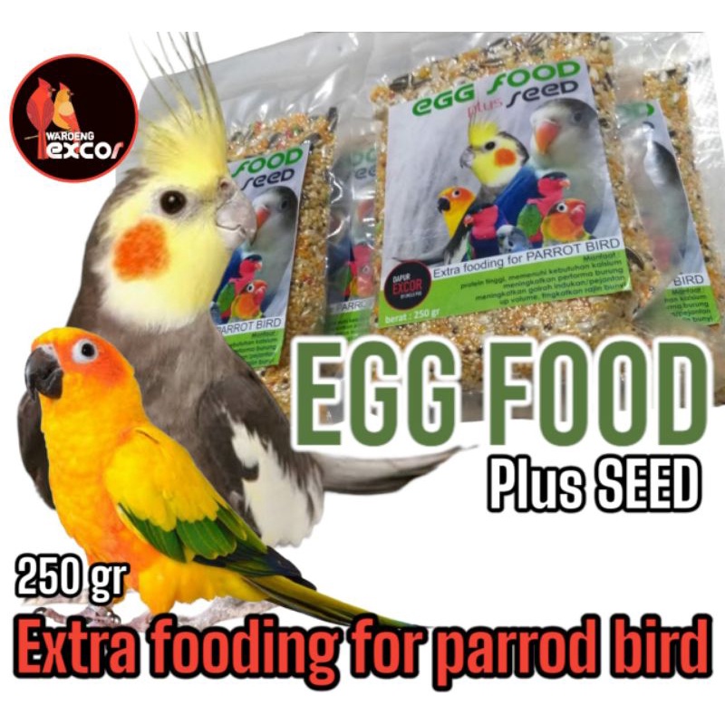 Jual Egg Food Plus Seed Excor Pakan Falk Lovebird Parkit SunConure ...