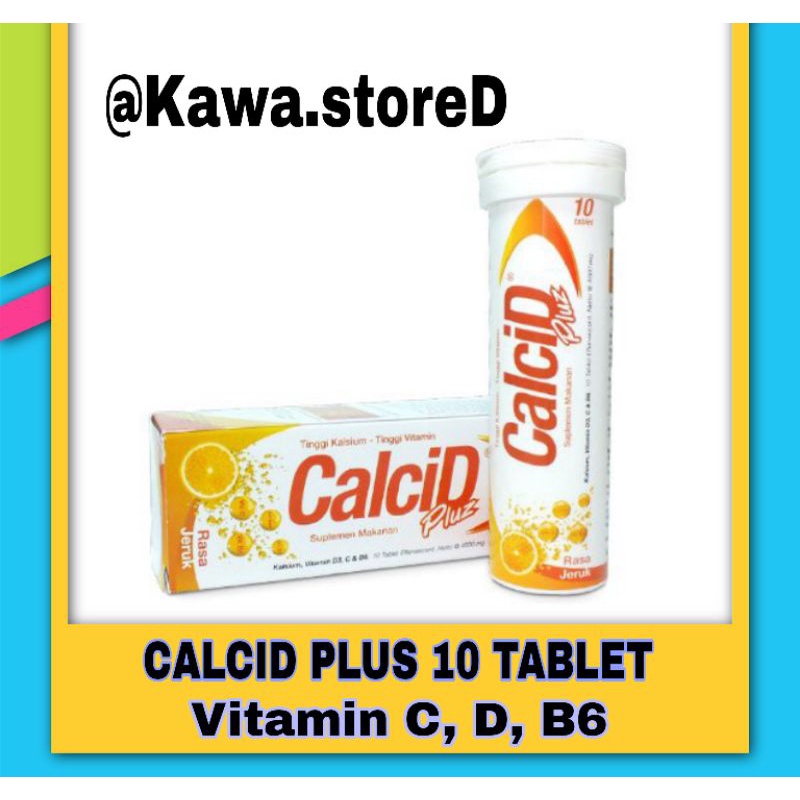 Jual Calcid Pluz Effervescent Vitamin Rasa Jeruk | Shopee Indonesia