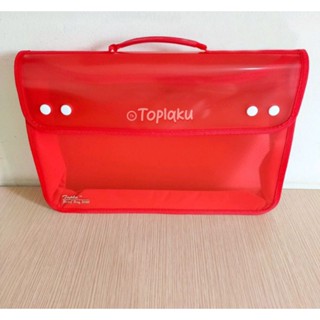 Jual Map Plastik Zipper Bag Kancing Empat Folio Topla 3080 dan 3090 d - Brief Bag | Shopee Indonesia