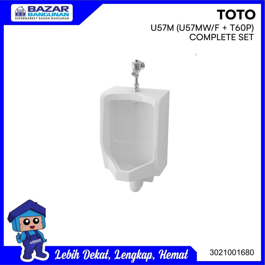Jual Urinal / Urinoir Toto U 57M Original Plus Push Kran T60P Set ...