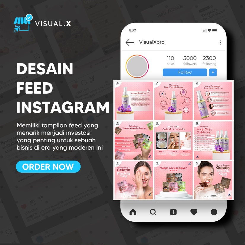 Jual Jasa Desain Feed Instagram Custom Lucu Skincare Profesional | Shopee Indonesia