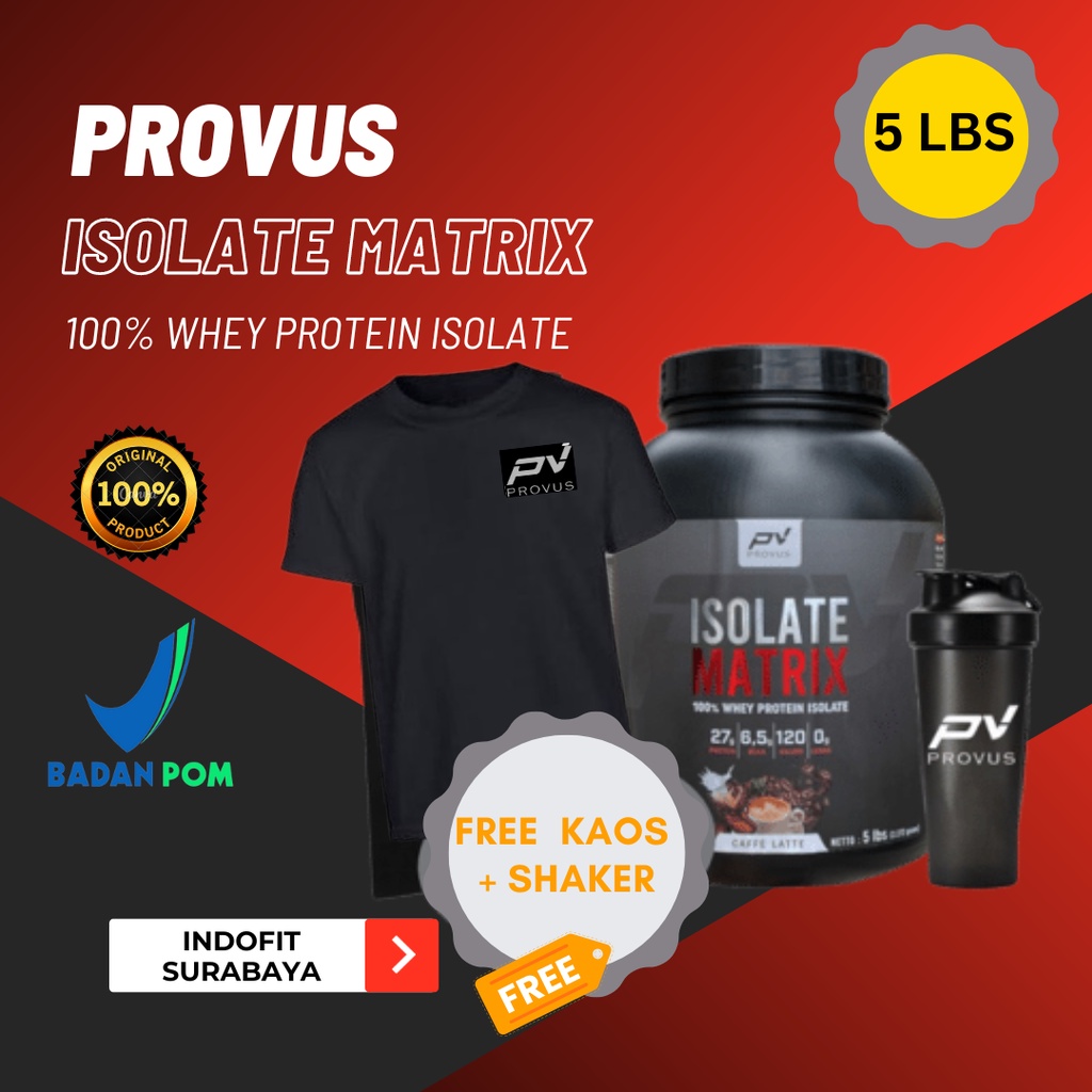 Jual Provus Isolate Matrix 5lbs lb 5lb 100% Whey Protein Isolate ...