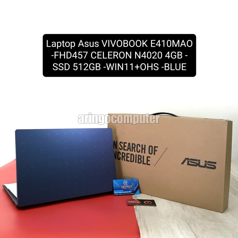 Jual Laptop Asus VIVOBOOK E410MAO-FHD457 CELERON N4020 4GB -SSD 512GB ... Jual Laptop Asus VIVOBOOK E410MAO-FHD457 CELERON N4020 4GB -SSD 512GB ...