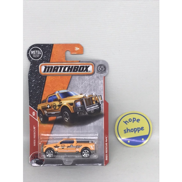 Jual Matchbox MBX Rescue 4x4 Orange Truck Metal Diecast Mobil ...