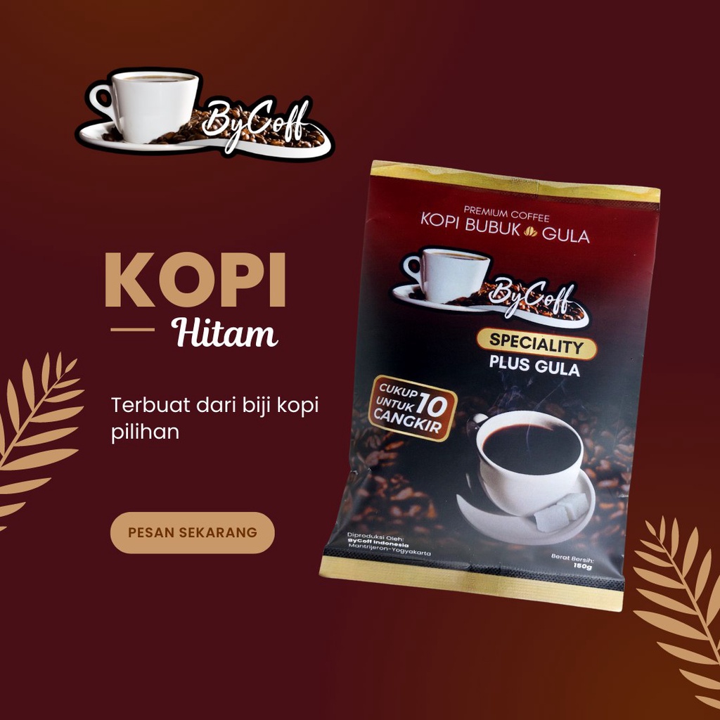 Jual By Coff Coffee Spesiality Plus Gula | Kopi Hitam | Kopi Manis ...