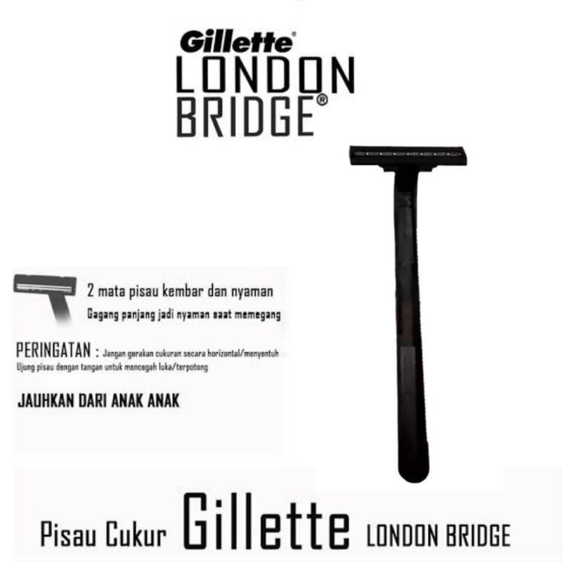 Jual Gillette London Bridge - 2 Mata Pisau | Shopee Indonesia