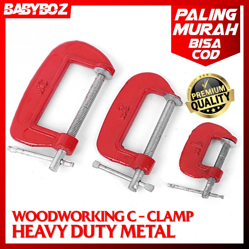 Jual BABYBOZ - TOOKIE KLEM C KAYU WOODWORKING PENJEPIT MODEL TYPE C ...