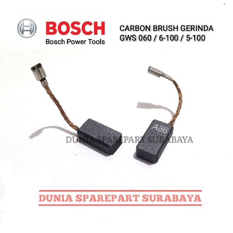 Jual BROSTEL GERINDA BOSCH GWS 060 / 6-100 / 5-100 / CARBON BRUSH ...