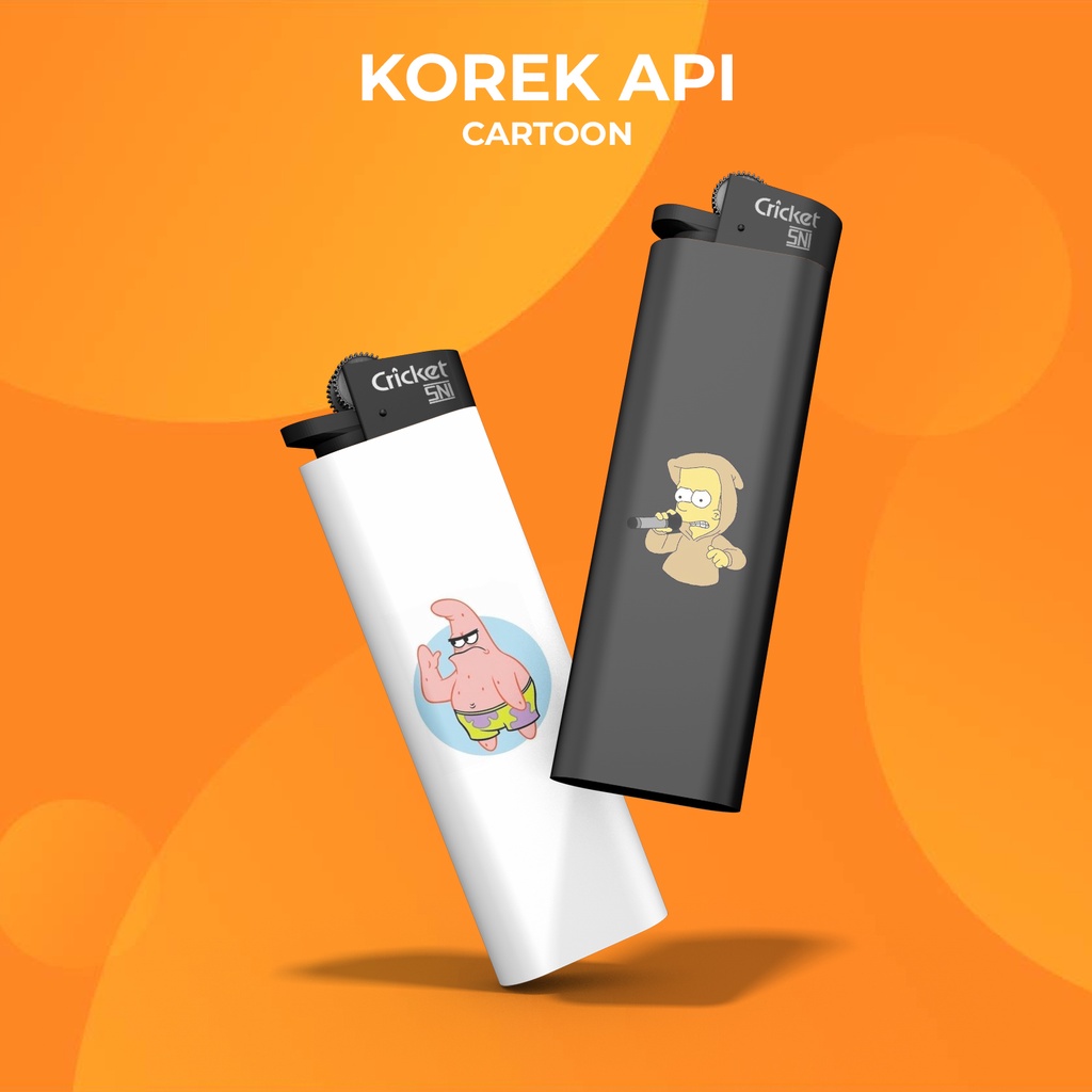 Jual [BM Lighter] Cartoon || Korek Api Aesthetic / Korek Api Cricket ...