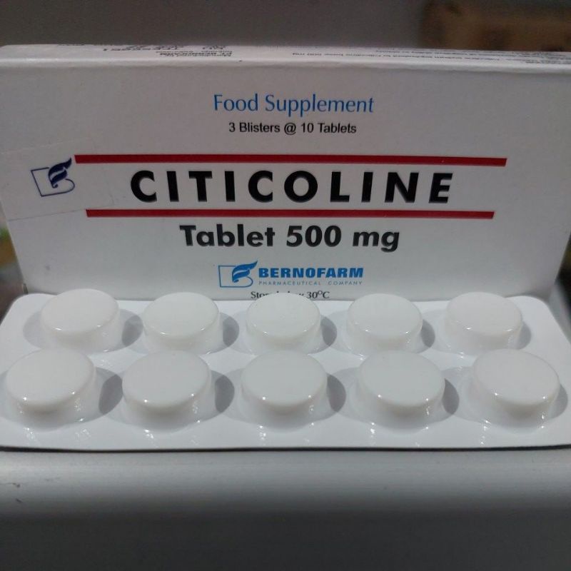 Jual CITICOLINE 500 MG BERNOFARM ( SUPLEMEN MAKANAN ) PERSTRIP | Shopee ...