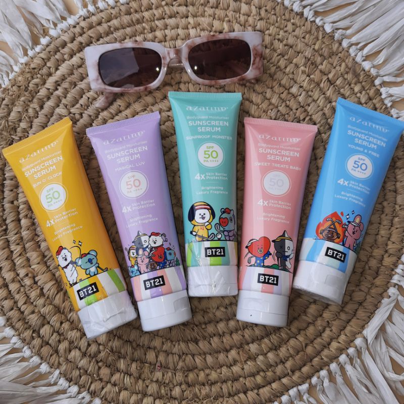 Jual AZARINE WITH BT21 PRESENT THE BODY GUARD SUNSCREEN SERUM SPF50 PA ...