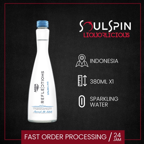 Jual AQUA Reflections Sparkling Mineral Water 380ml | Shopee Indonesia
