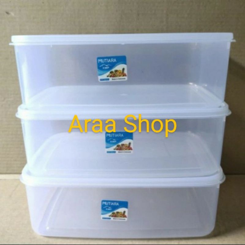 Jual Toples Box Kotak Putih Transparan Serbaguna KMP MUTIARA 3500ml 2500ml 2000ml 1800ml 900ml ...