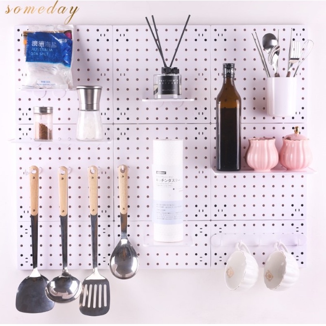 Jual Rak Dinding Minimalis Papan Dinding Berlubang Tempel Hiasan ...