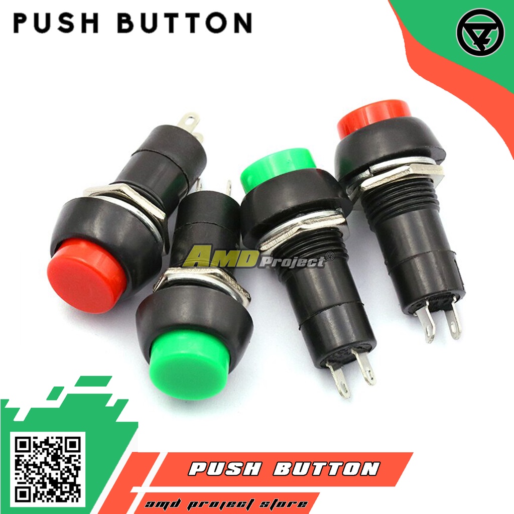 Jual Switch Push ON Self Locking Toggle Button Tombol Saklar Bulat ...