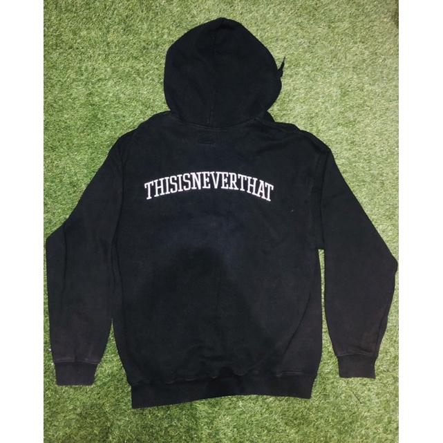 Jual Hoodie Hitam Zipper thisisneverthat Second brand Original 100% ...