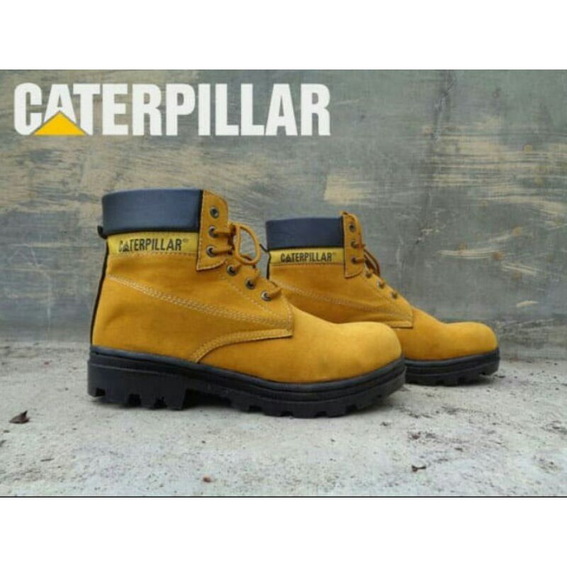 Jual safety shoes sepatu safety caterpillar boots bromo | Shopee Indonesia