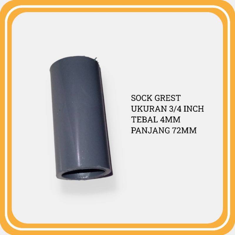 Jual SOCK 3/4 INCH FITTING PIPA PVC - SOCKET - SOK - SOKET GREST ...