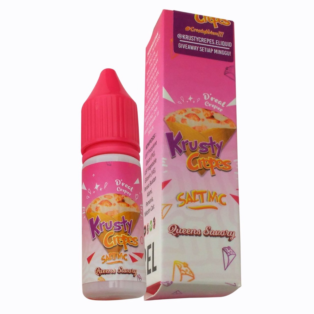 Jual Liquid Vape Salt Krusty Crepes V5 Saltnic Queens Savory By Java ...