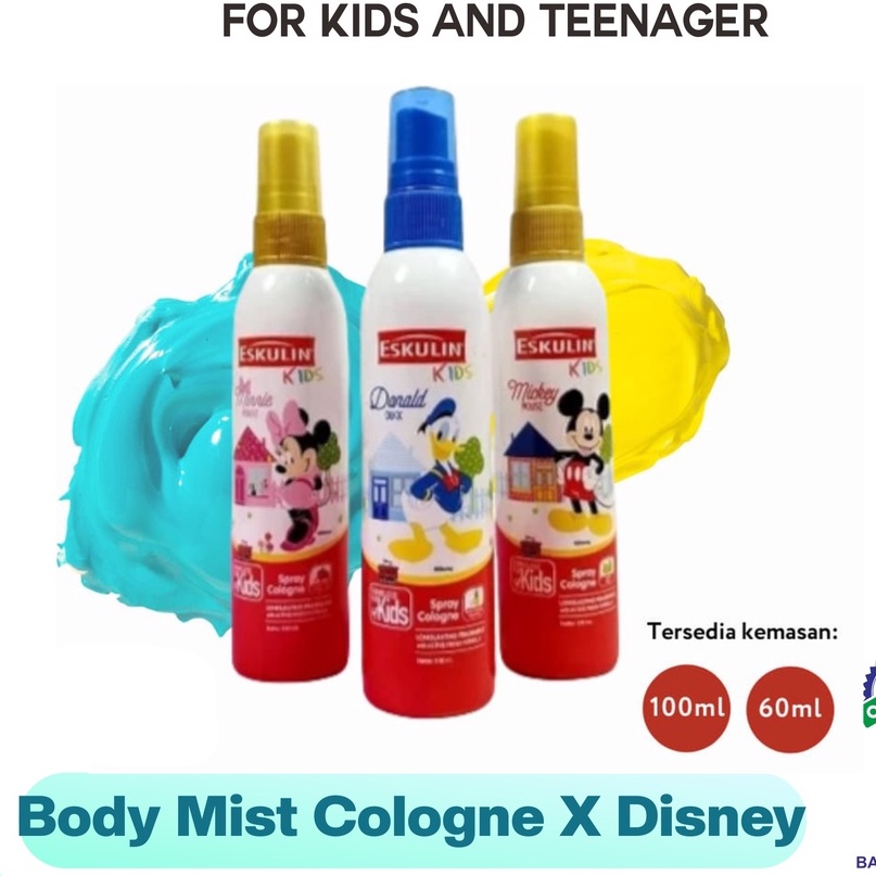 Jual ESKULIN KIDS Body Mist Cologne X Disney (100ml - 60ml)| Parfum ...