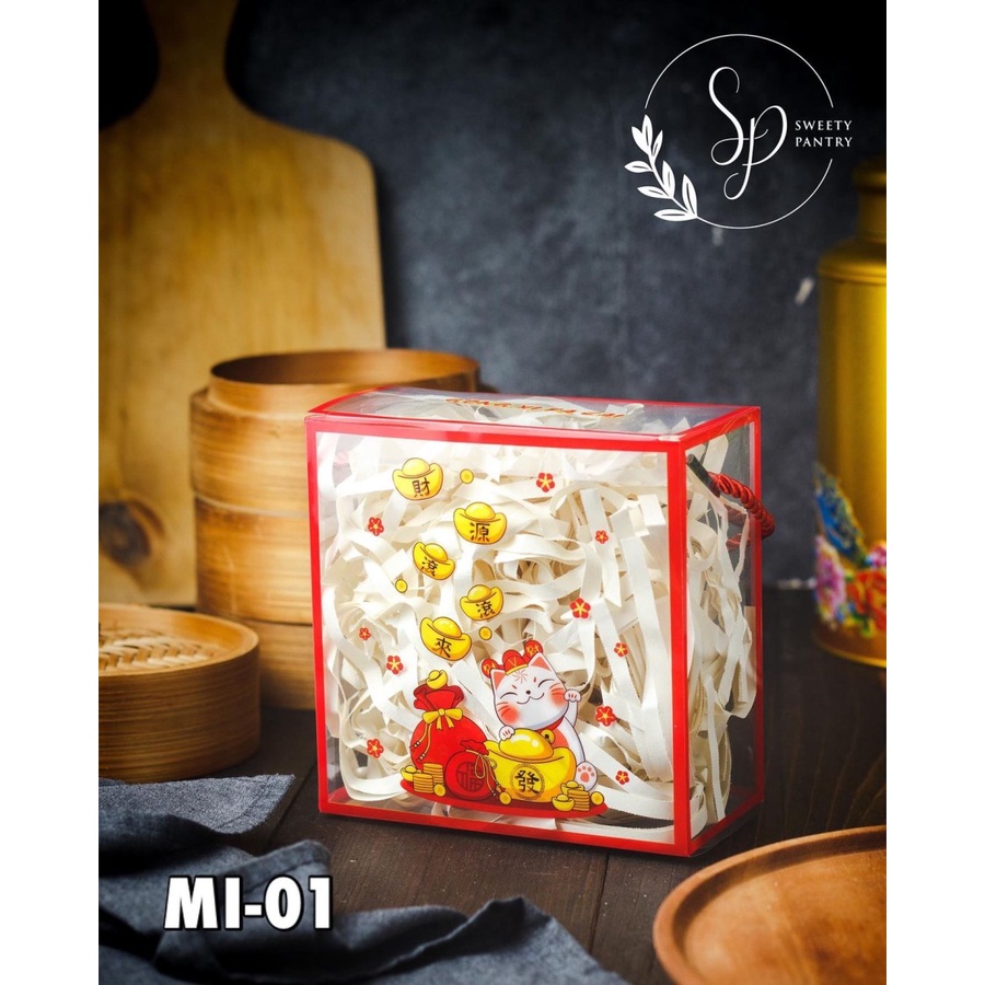 Jual Maggie - box mika imlek kotak mika kue packaging Toples Dus CNY ...