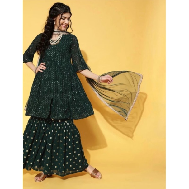 Jual baju india / setelan dinner / setelan baju india / kurti india ...