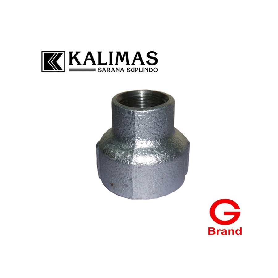 Jual Reducer / V. Sock Galvanis Besi d. 1 1/2" x 3/4" Drat BSPT (G ...