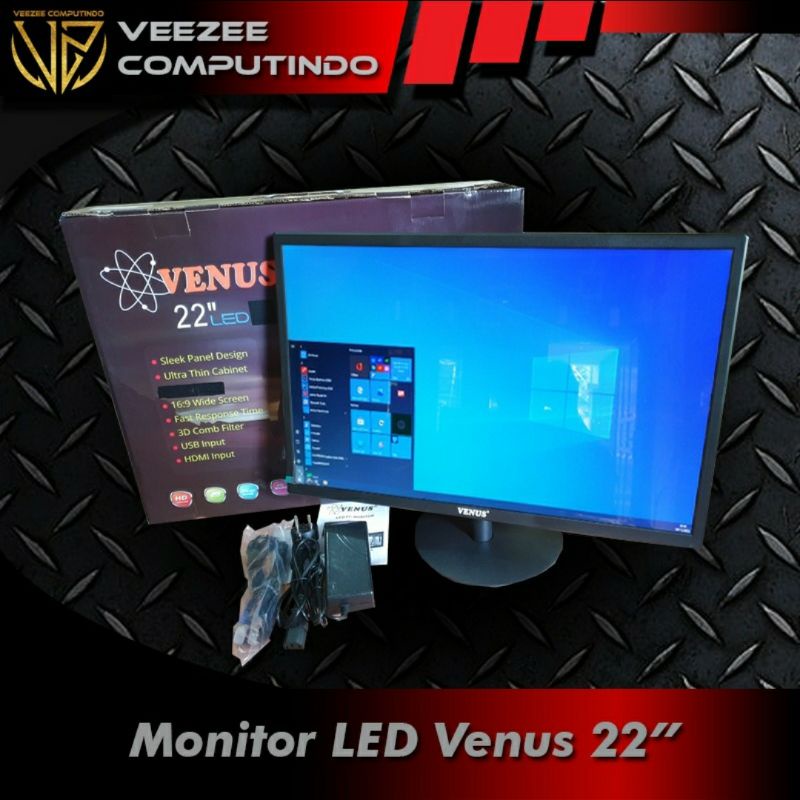 Jual Monitor LED Venus 22 inch VT-2202 Full HD HDMI VGA USB AV ...