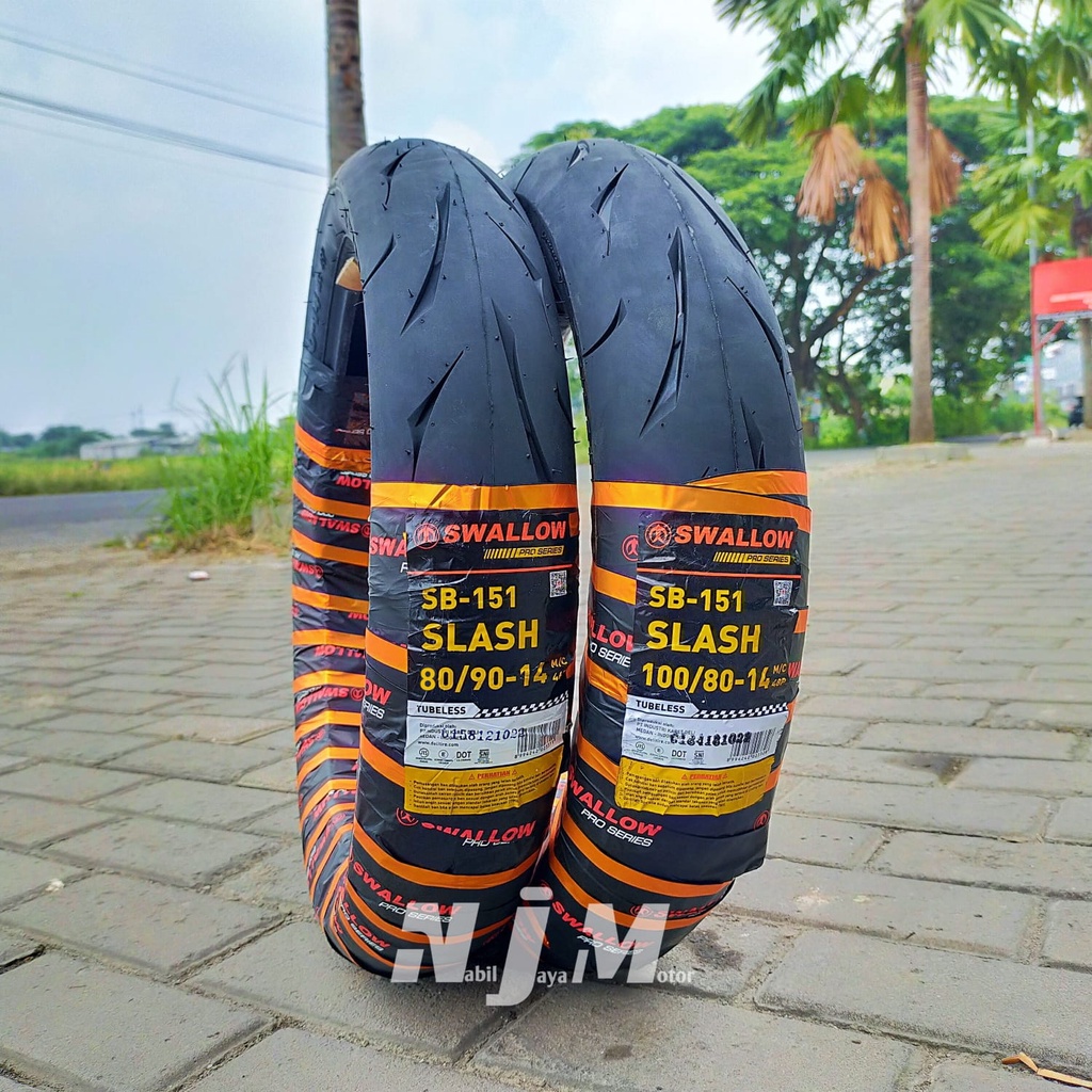 Jual Ban Motor SWALLOW SLASH 80/90-14 Dan 100/80-14 Soft Compound Ring ...