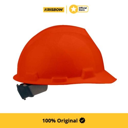 Jual Safety Helmet Krisbow Brim Helm Keselamatan Kerja Hdpe - Oranye ...