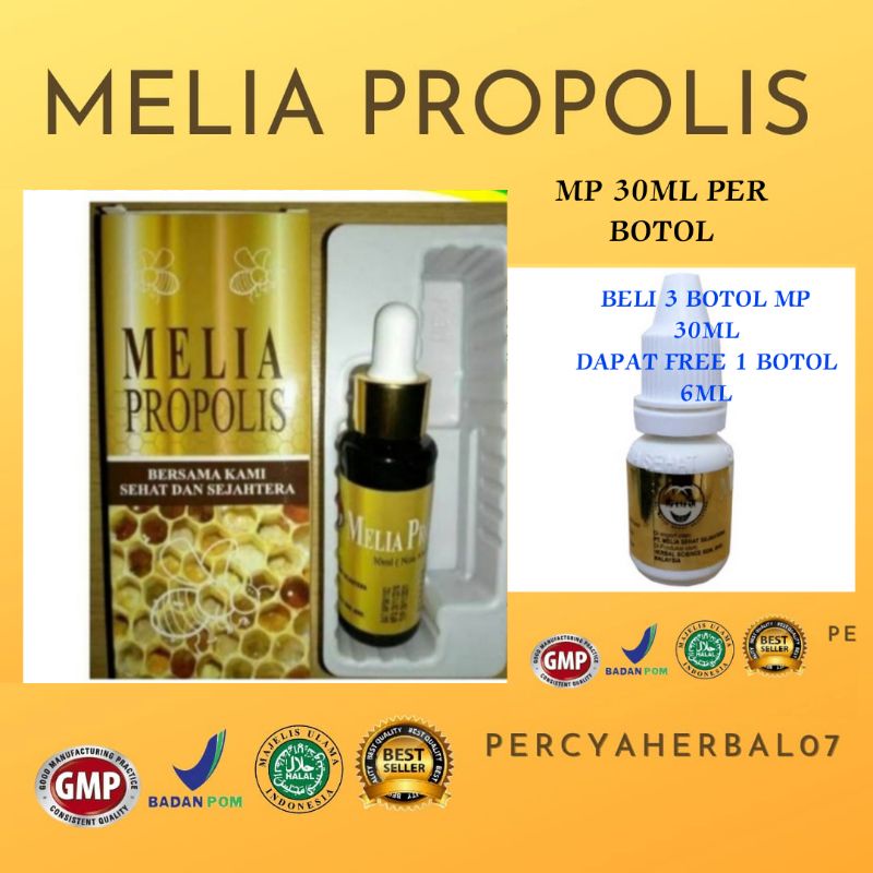 Jual PROPOLIS MELIA 30ML ORIGINAL PT MSS (PAKET 3 BOTOL DAPAT FREE 1 ...