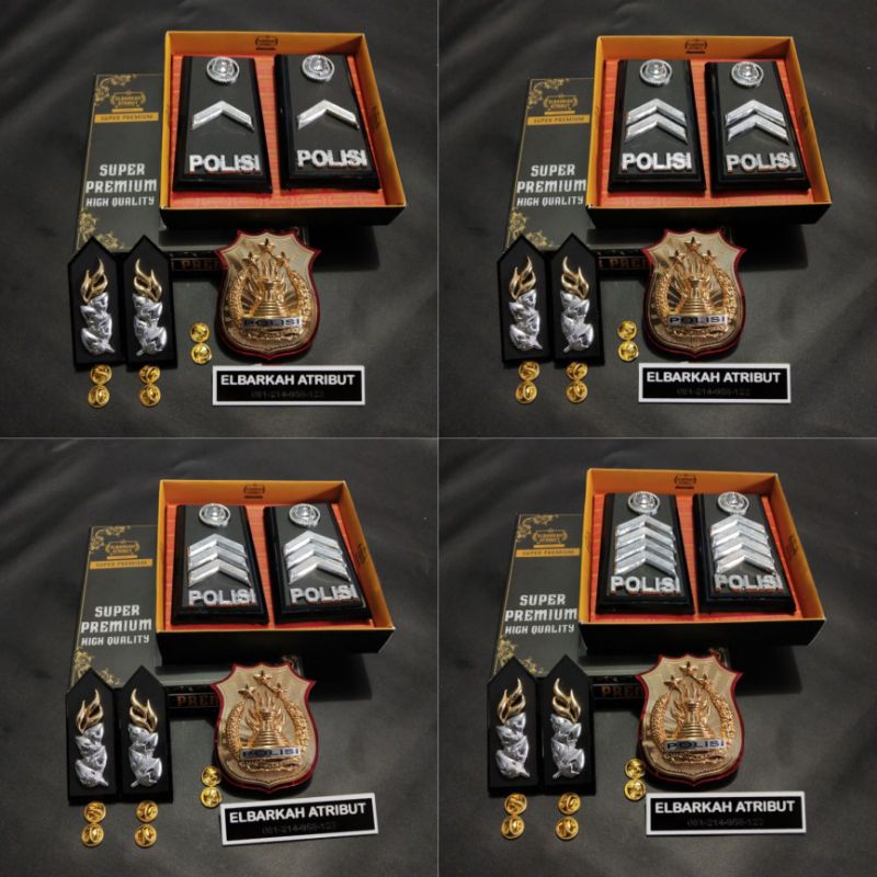 Jual paket hemat pangkat pdh polisi/bripda/briptu/brigadir/bripka/aipda ...