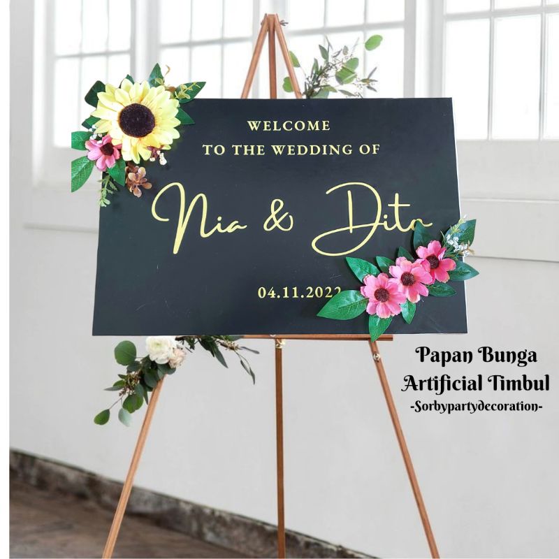 Jual Papan Bunga Bunga Timbul untuk Wisuda grand opening lamaran ...