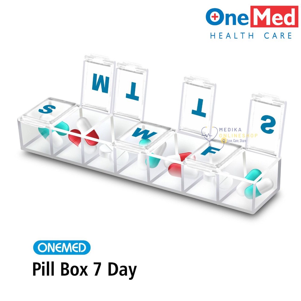 Jual Medicine Pill Box 7 Days / Kotak Tempat Penyimpanan Obat 7 Hari ...