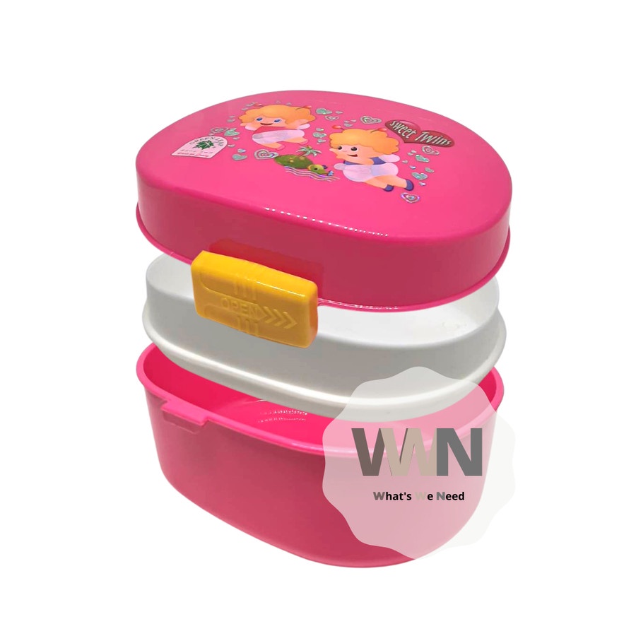 Jual Kotak Makan / Kotak Roti / Kotak Bekal 450ml | Shopee Indonesia