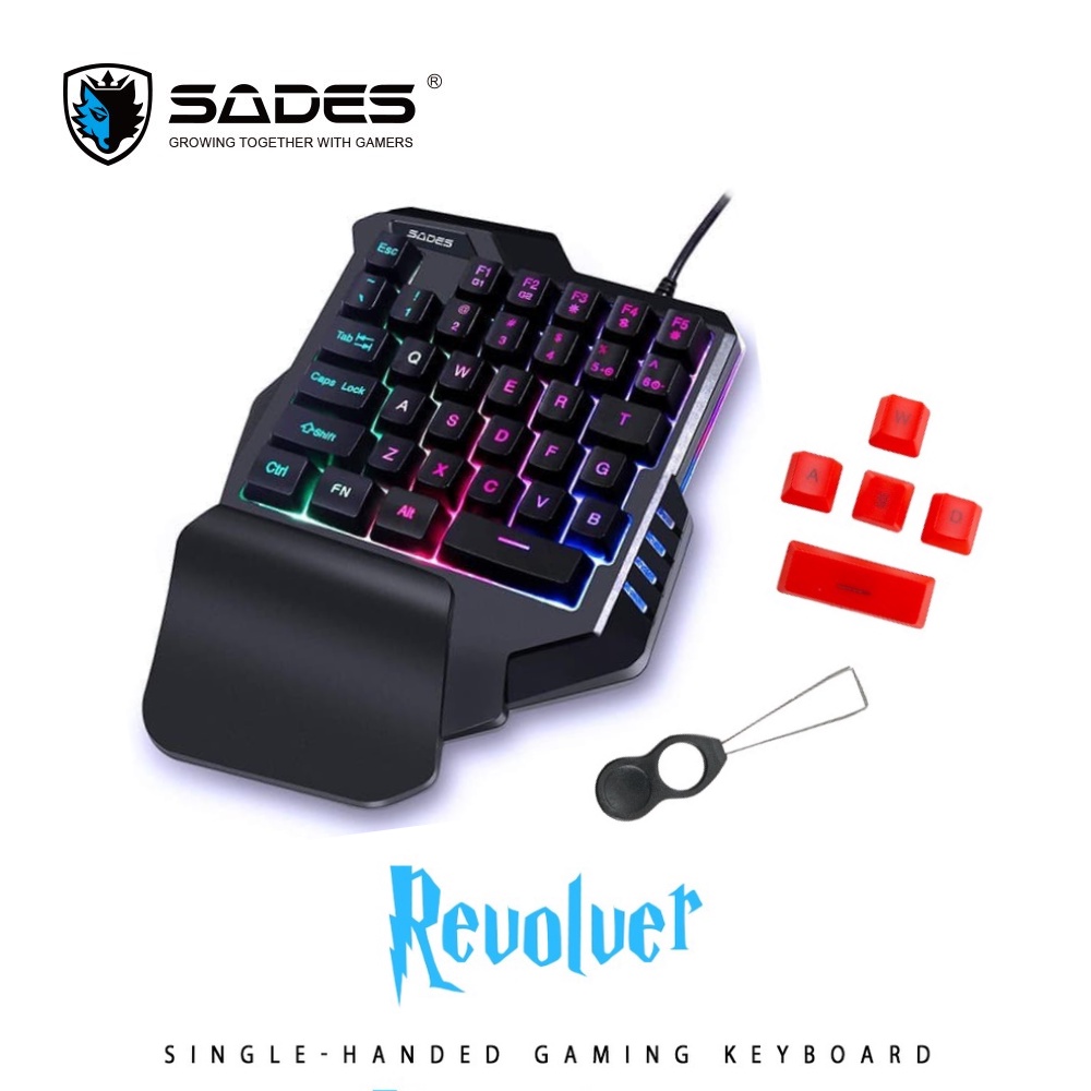 Jual Sades Revolver TS-36 Single-Hand Keyboard Gaming One-Handed ...