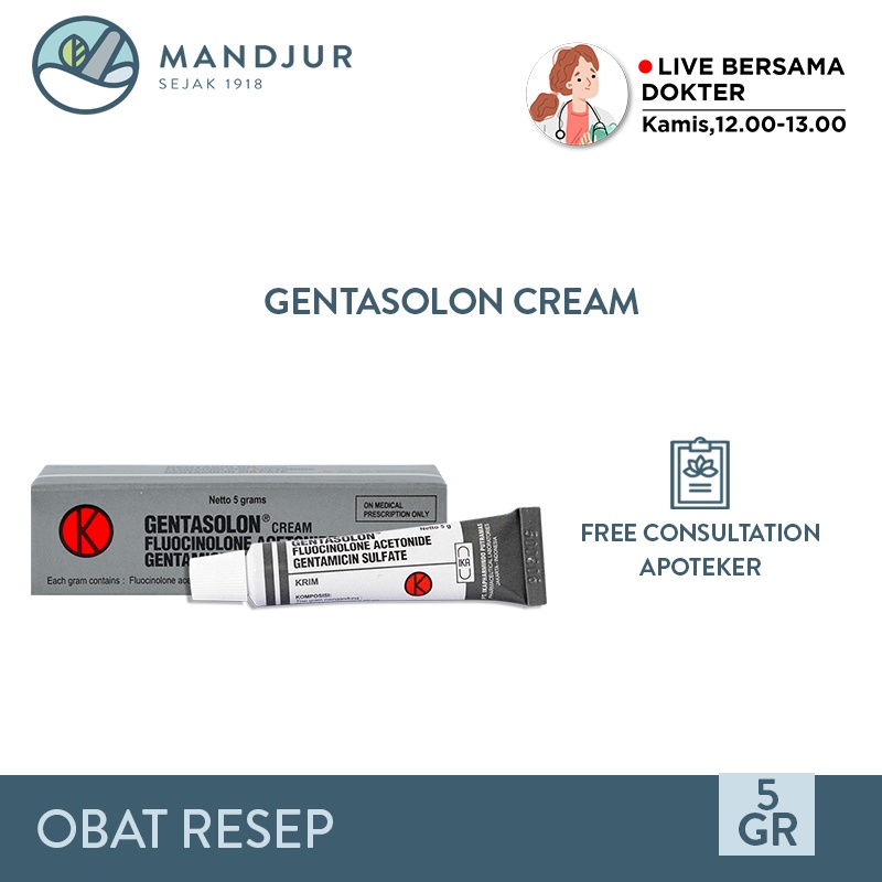 Jual Gentasolon Cream 5 Gram | Shopee Indonesia
