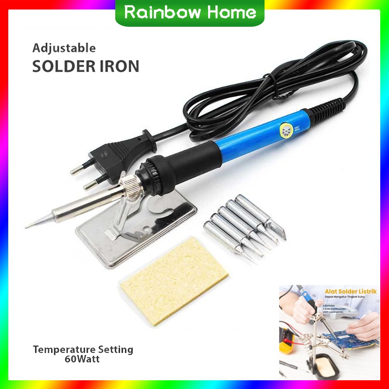 Jual Solder Adjustable Temperature 200 - 450 C/ 60W/Solder listrik tangan 60w watt Pengatur Suhu ...