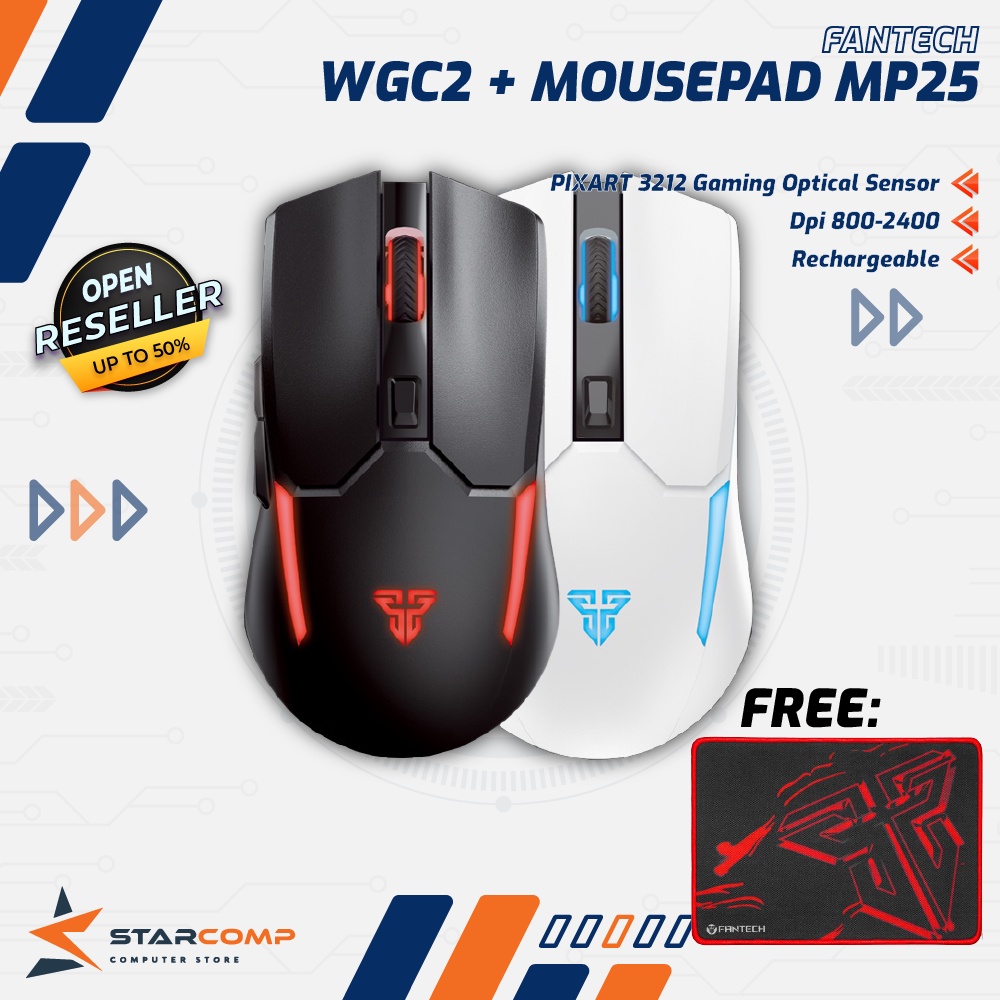 Jual Fantech Venom II WGC2 Wireless Mouse Gaming Rechargeable | Shopee ...