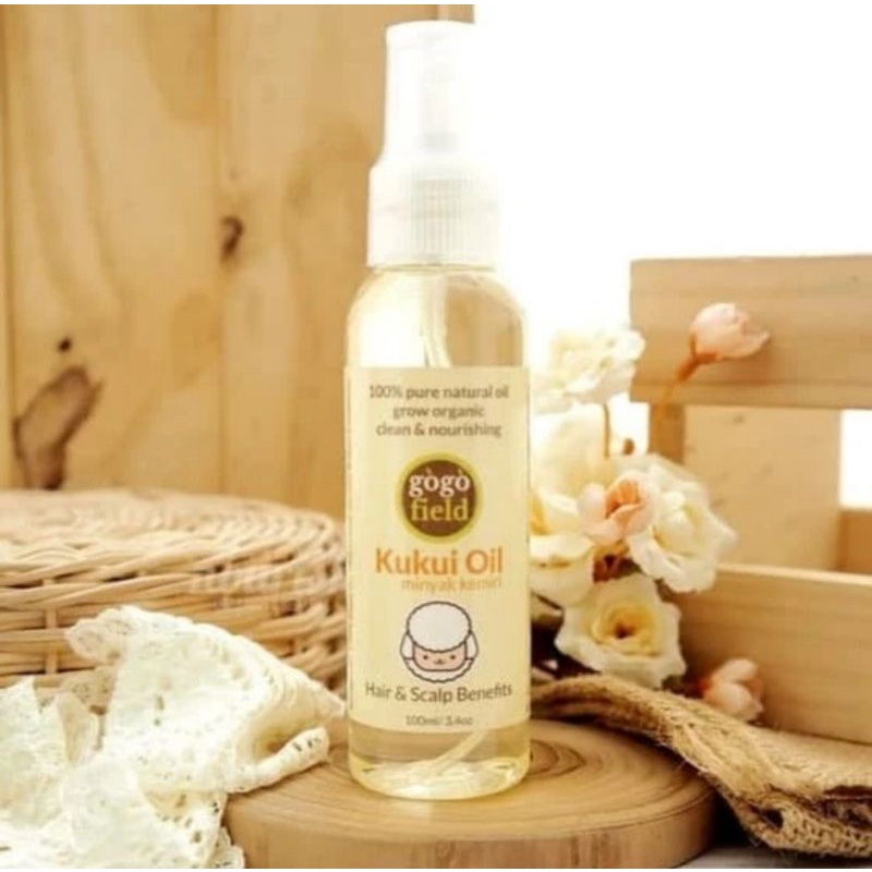 Jual Gogofield Kukui Oil Minyak Kemiri 100ml Botol Spray | Shopee Indonesia