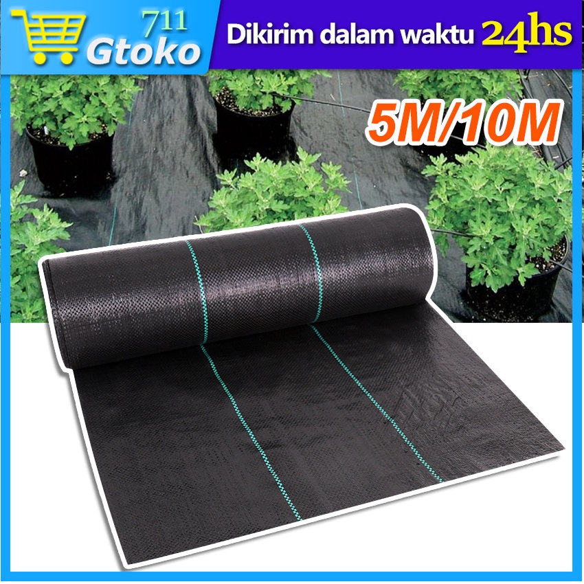Jual Weedmat Control Mulsa Easy Grow Terpal 5m/10m Green House Weed Mat ...