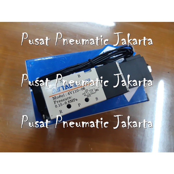 Jual Solenoid Valve AIRTAC 4V110-06 Solenoid Valve 1/8" 4V110-06 AIRTAC ...