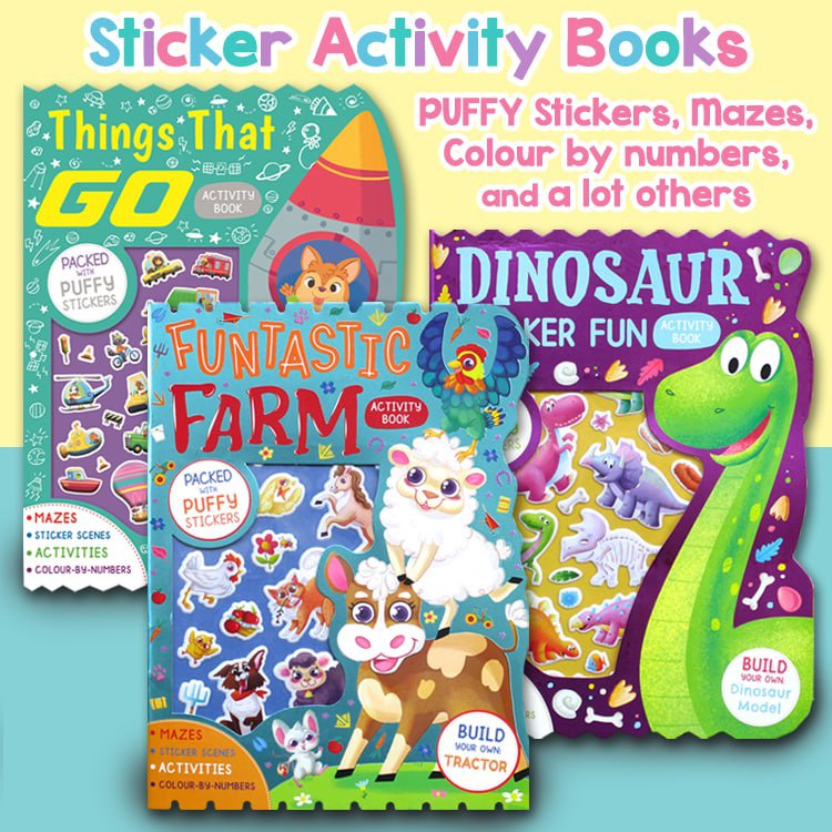 Jual [Igloo Books] Things that Go Activity / Dinosaur Sticker Fun ...