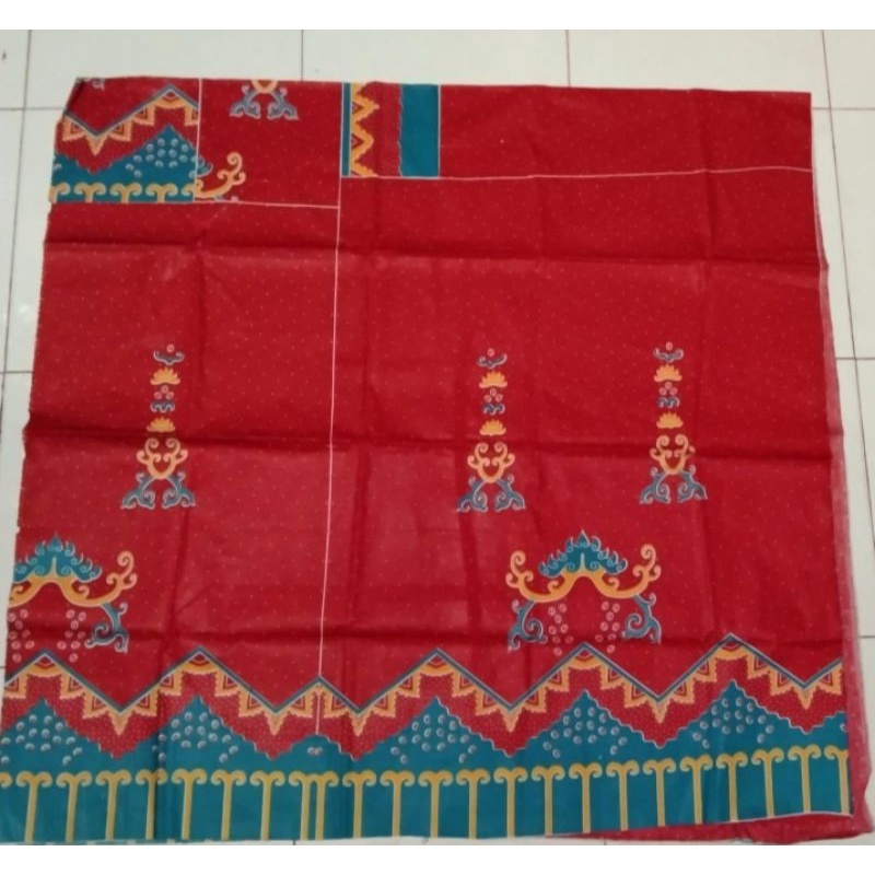 Jual BATIK LAMPUNG / Motif Mahkota Siger (Merah) | Shopee Indonesia
