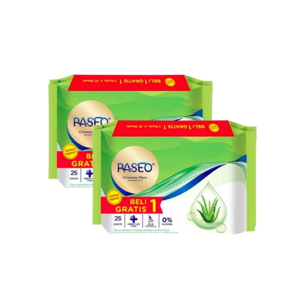 Jual Paseo Tissue Basah Anti Bacterial 2 x 25 pcs | Shopee Indonesia