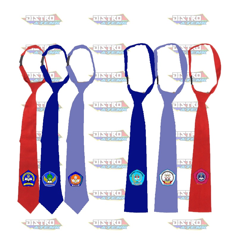 Jual Dasi SD SMP SMA Bordir Custom Identitas Sekolah +Logo | Shopee ...