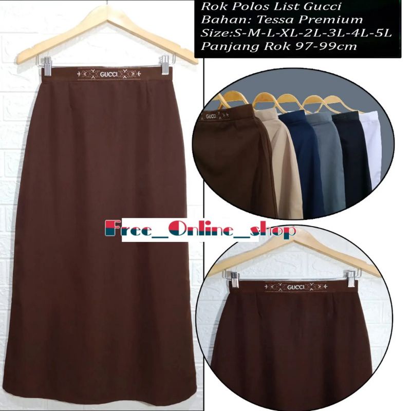 Jual Rok Kerja Panjang Gucci Rok Kantor Gucci Rok Gucci Model A ...