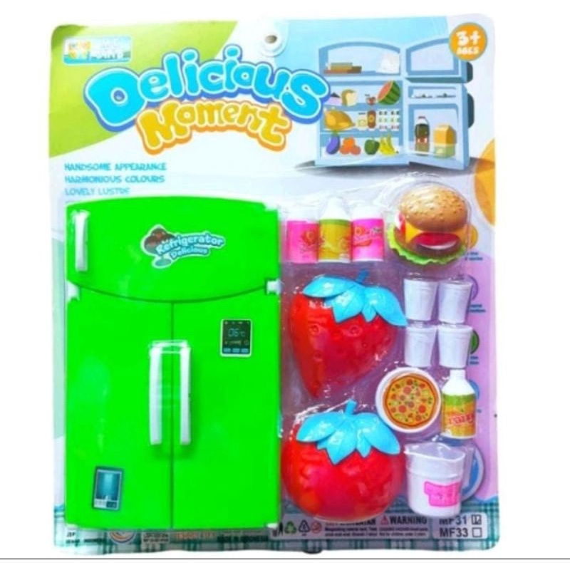 Jual MainanAnak Kuskas 3 Pintu MF 31 /Mainan Edukasi Anak Kulkas Set ...